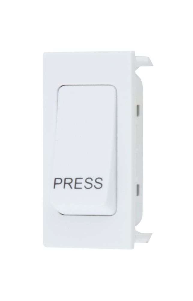 LAP 16A 1-Way Modular Light Switch White | Switch Modules | Screwfix.com