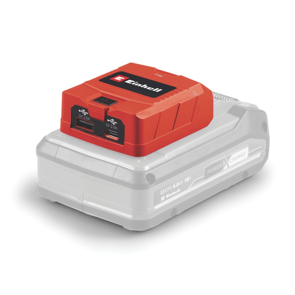 Einhell TC-CP 18 Li USB A/C-Solo USB A & C Battery Adapter - Screwfix