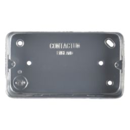 Contactum 3/4-Module Grid Metal-Clad Back Box 37mm - Screwfix