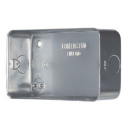 Contactum 3/4-Module Grid Metal-Clad Back Box 37mm - Screwfix