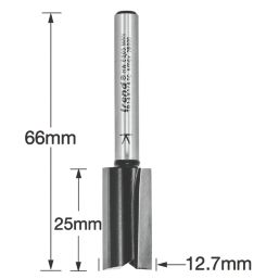 Trend TR14X1/4TC 1/4" Straight Router Cutter 12.7mm x 25mm - Screwfix
