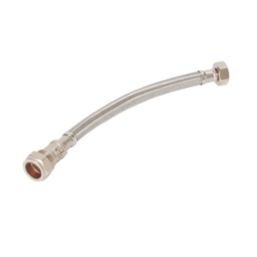 Essentials Flexible Tap Connector with Isolating Valve 22mm x 3/4" x ...