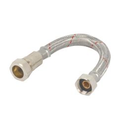 Essentials Flexible Tap Connector with Isolating Valve 22mm x 3/4" x ...