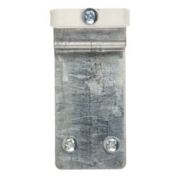 Lewden White Round Twin Mains Tail Clamps 25mm² 2 Pack - Screwfix