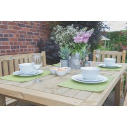 Forest Rosedene Garden Table 1600mm x 900mm x 760mm - Screwfix