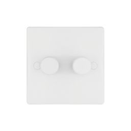 Schneider Electric Ultimate Slimline 2-Gang 2-Way Dimmer Switch White ...