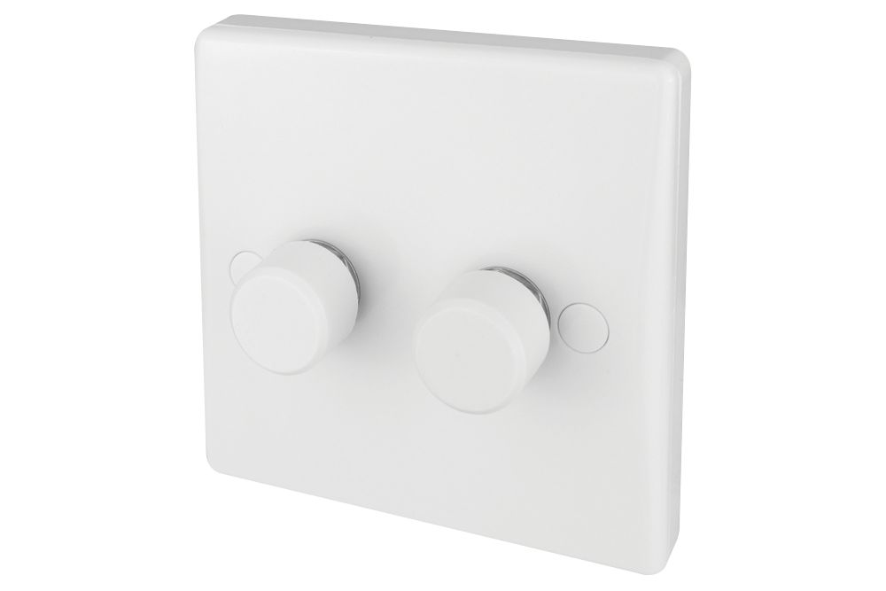 Schneider Electric Ultimate Slimline 2-Gang 2-Way Dimmer Switch White ...
