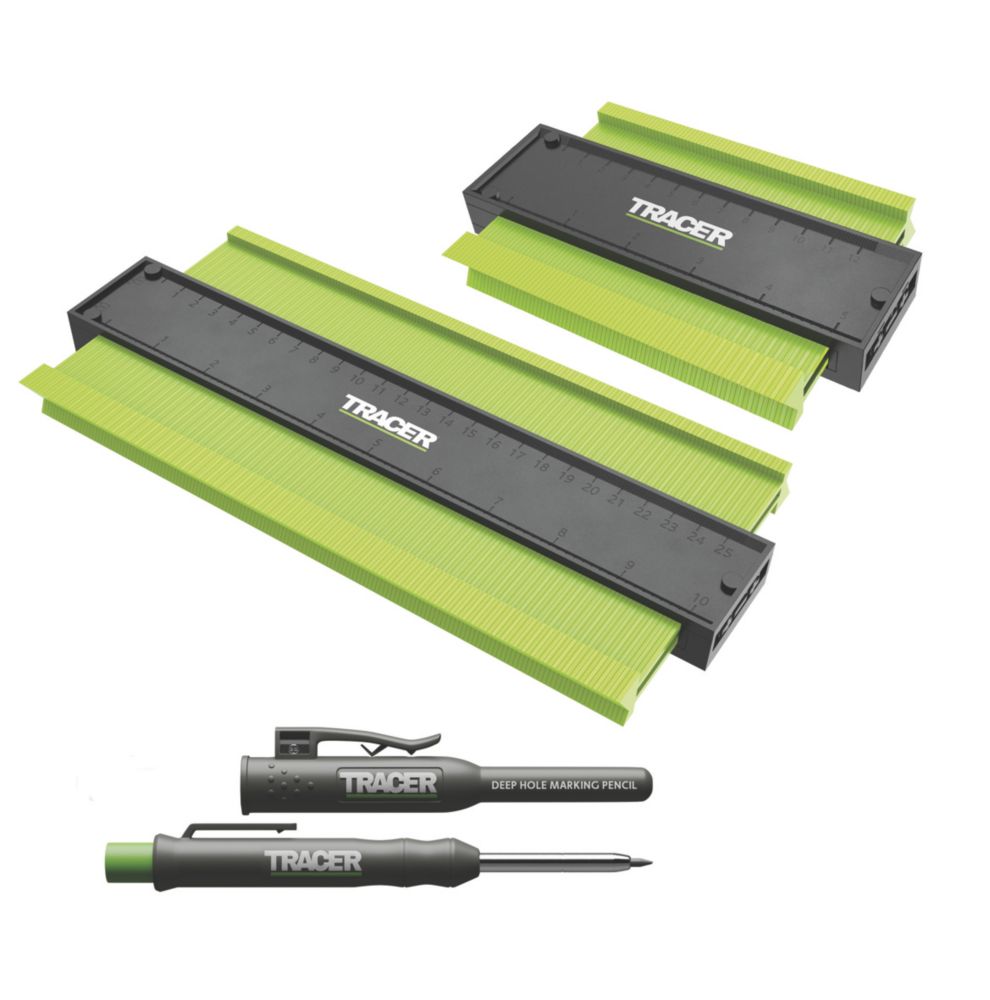 TRACER Profile Gauge Kits 3 Pieces - Screwfix