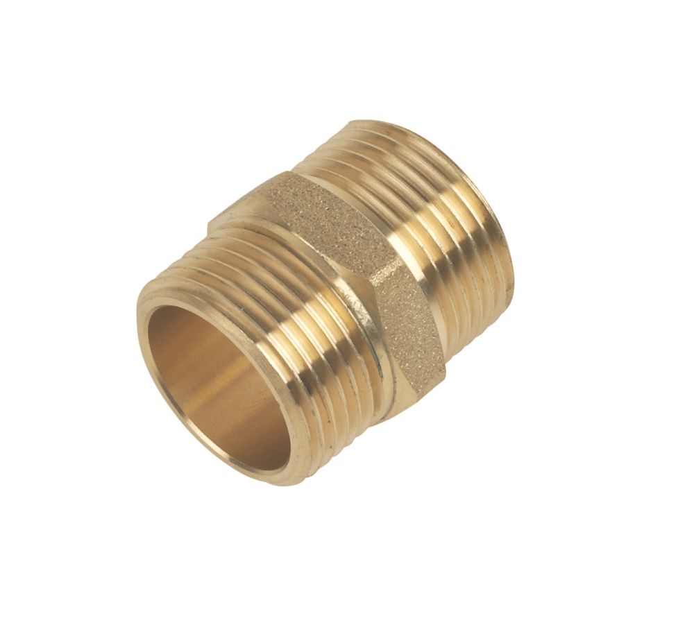 Flomasta Hexagon Nipple 3/4" x 3/4" - Screwfix