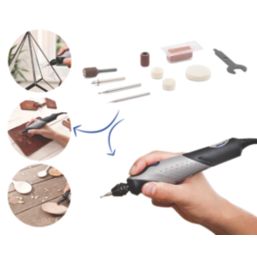 Dremel 9W Electric Multi-Tool Kit 240V 16 Pieces - Screwfix