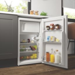 Cooke & Lewis Freestanding Fridge with Ice Box White 475mm - Screwfix