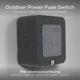 British General IP66 13A Weatherproof Outdoor Switched Fused Spur with ...