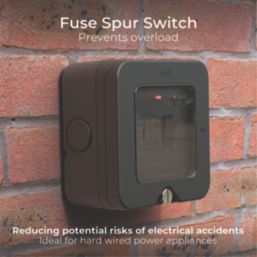British General IP66 13A Weatherproof Outdoor Switched Fused Spur with ...