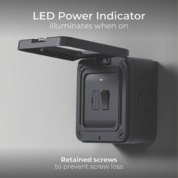 British General IP66 13A Weatherproof Outdoor Switched Fused Spur with ...
