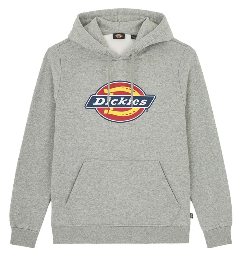 Dickies Hoodie Grey Melange 2X Large 25" Chest - Screwfix