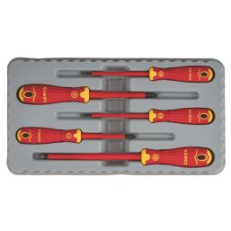 Bahco BahcoFit Mixed VDE Screwdrivers 5 Piece Set - Screwfix