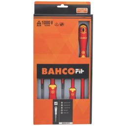 Bahco BahcoFit Mixed VDE Screwdrivers 5 Piece Set - Screwfix
