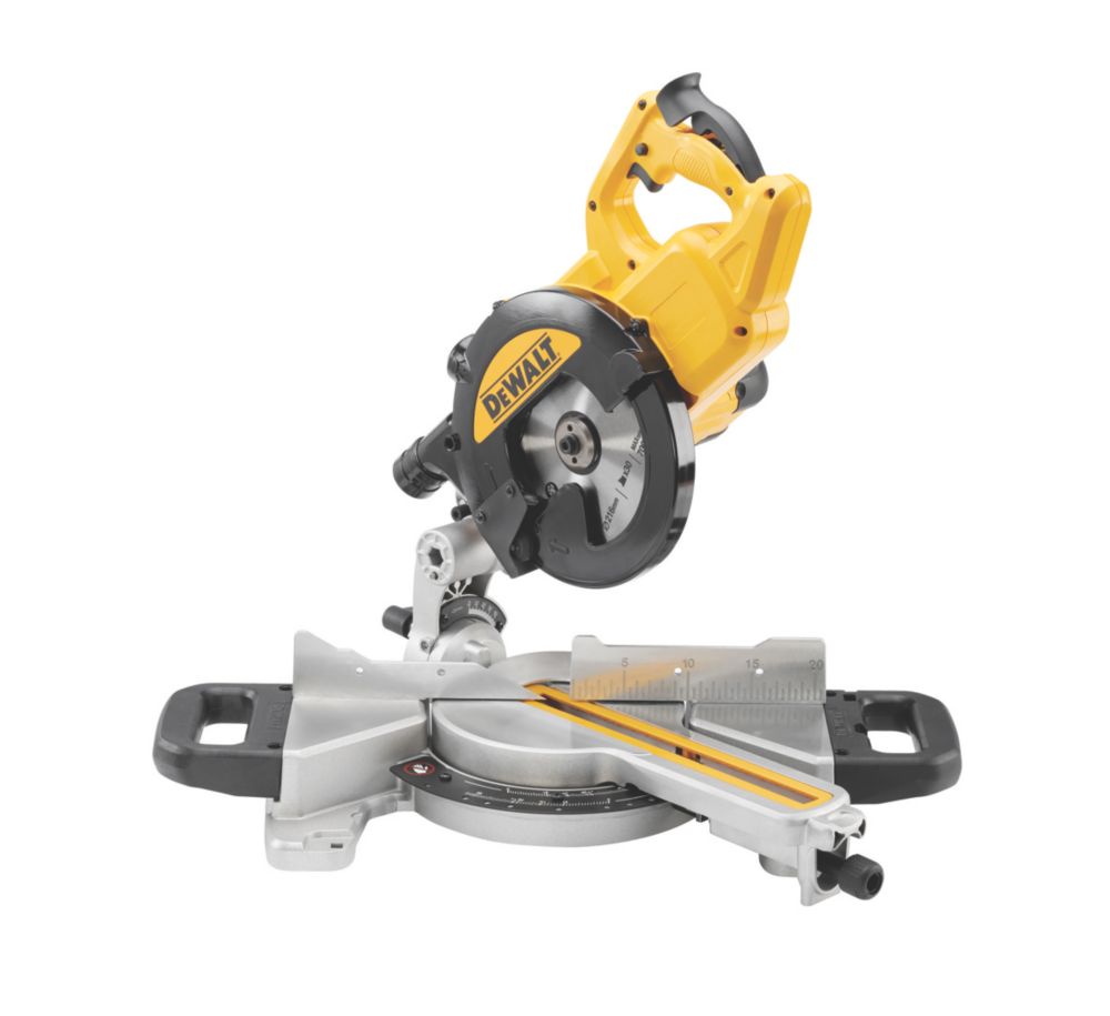 DEWALT DWS773-LX 216mm Electric Single-Bevel Sliding Compound Mitre Saw ...