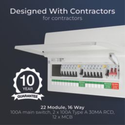 British General Circuit Protection 16-Module 12-Way Part-Populated High Integrity Main Switch ...