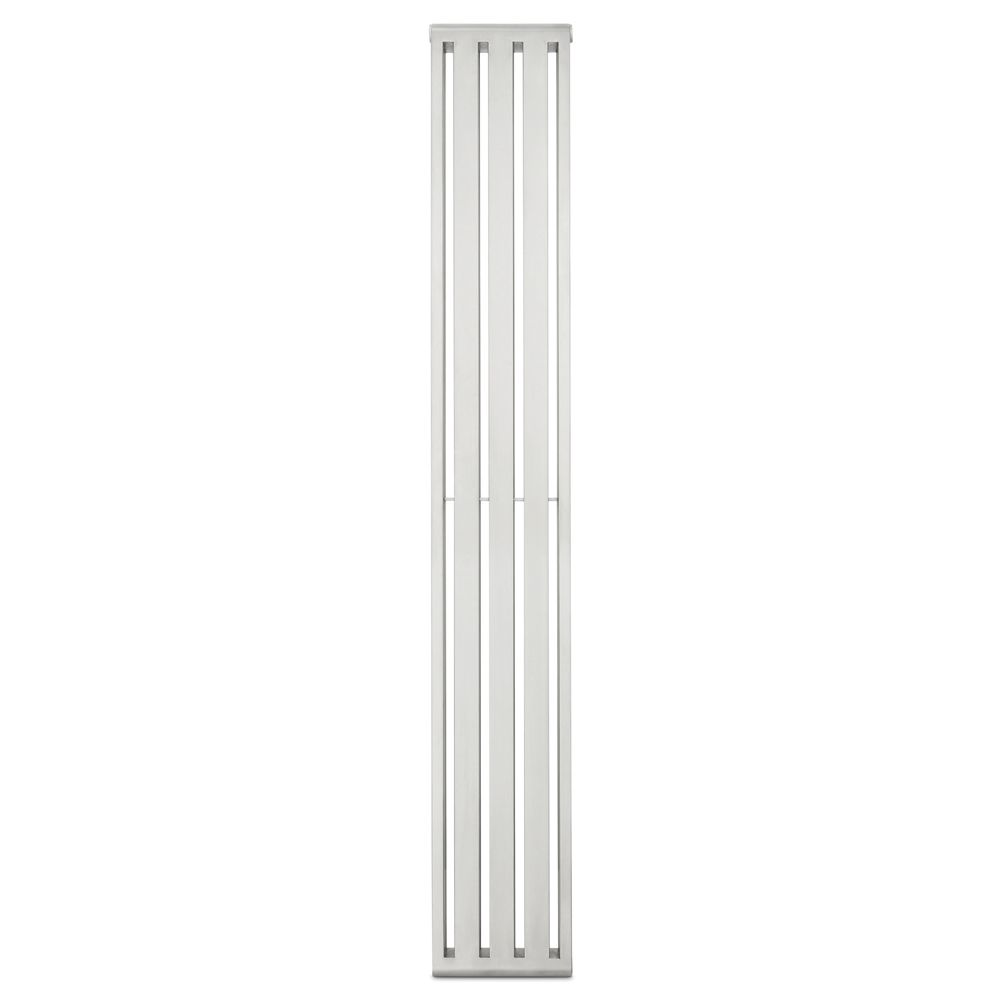 Time Supra 1500mm x 220mm 3340BTU Matt Chrome Vertical Designer ...