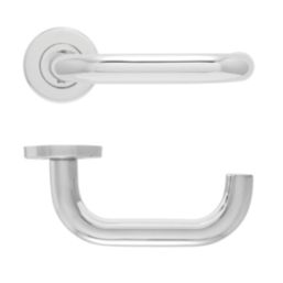 Eclipse Precision Safety Fire Rated Lever on Rose Door Handle Pair ...