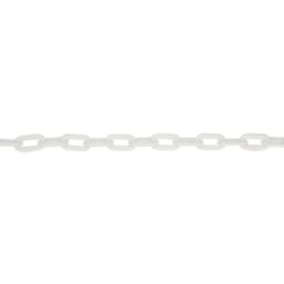 Essentials Plastic White Chain x 5m - Screwfix