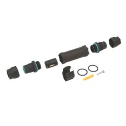 Hylec TeeTube 2-Entry 3-Pole In-Line Cable Joint - Screwfix