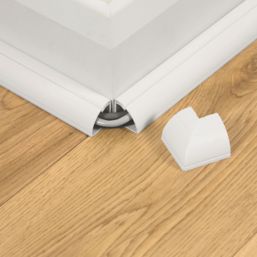 D-Line 1/4-Round External Clip-Over Bends 22mm x 22mm 2 Pack - Screwfix