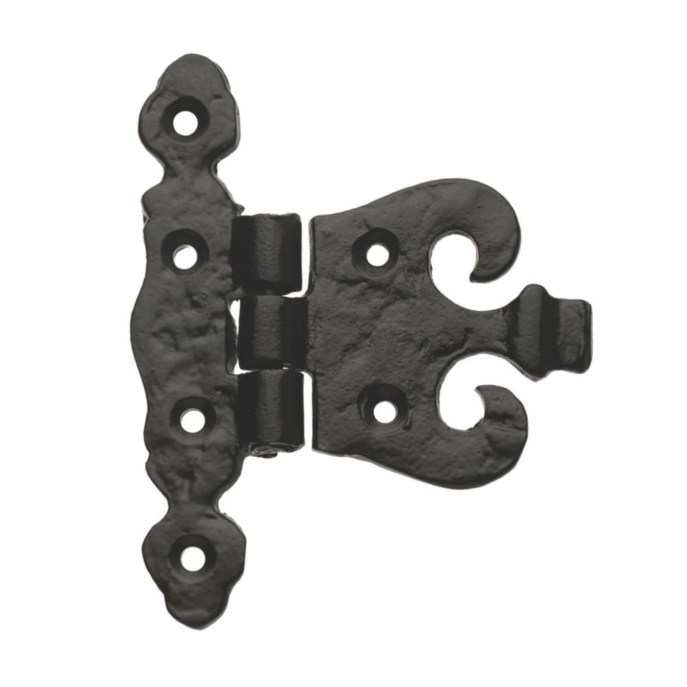 Hardware Solutions Antique Black Door Hinge 112mm x 83mm - Screwfix