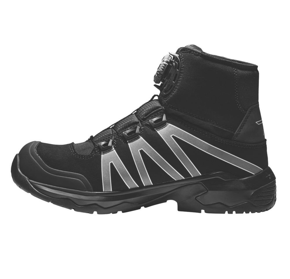 Solid Gear Onyx Size 9 Black Water-Resistant Safety Boots - Screwfix