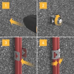D-Line Fire Rated Safe-D F-Clips 25/30mm 100 Pack - Screwfix