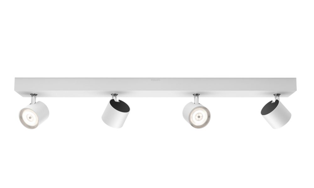 Philips Star WarmGlow LED Quadruple Bar Spotlight White 18W 2000lm ...
