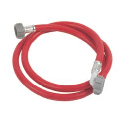 Flomasta Washing Machine Hose Red 1.5m x 3/4" - Screwfix