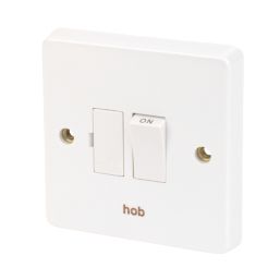 Crabtree Capital 13A Switched Hob Fused Spur White - Screwfix