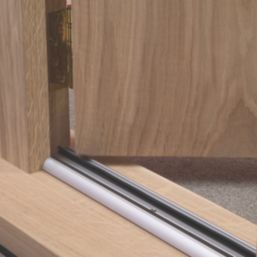 Stormguard Slimline Rain & Draught Excluder Matt Silver 914mm - Screwfix