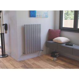 Ximax 900mm x 595mm 2038BTU Silver Vertical Designer Radiator - Screwfix