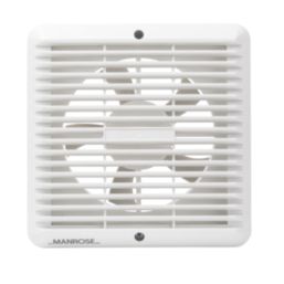Manrose XF150T 150mm (6") Axial Kitchen Extractor Fan with Timer White ...