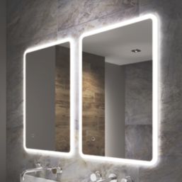 Sensio Libra Rectangular Ultra-Slim Illuminated CCT Bathroom Mirror ...
