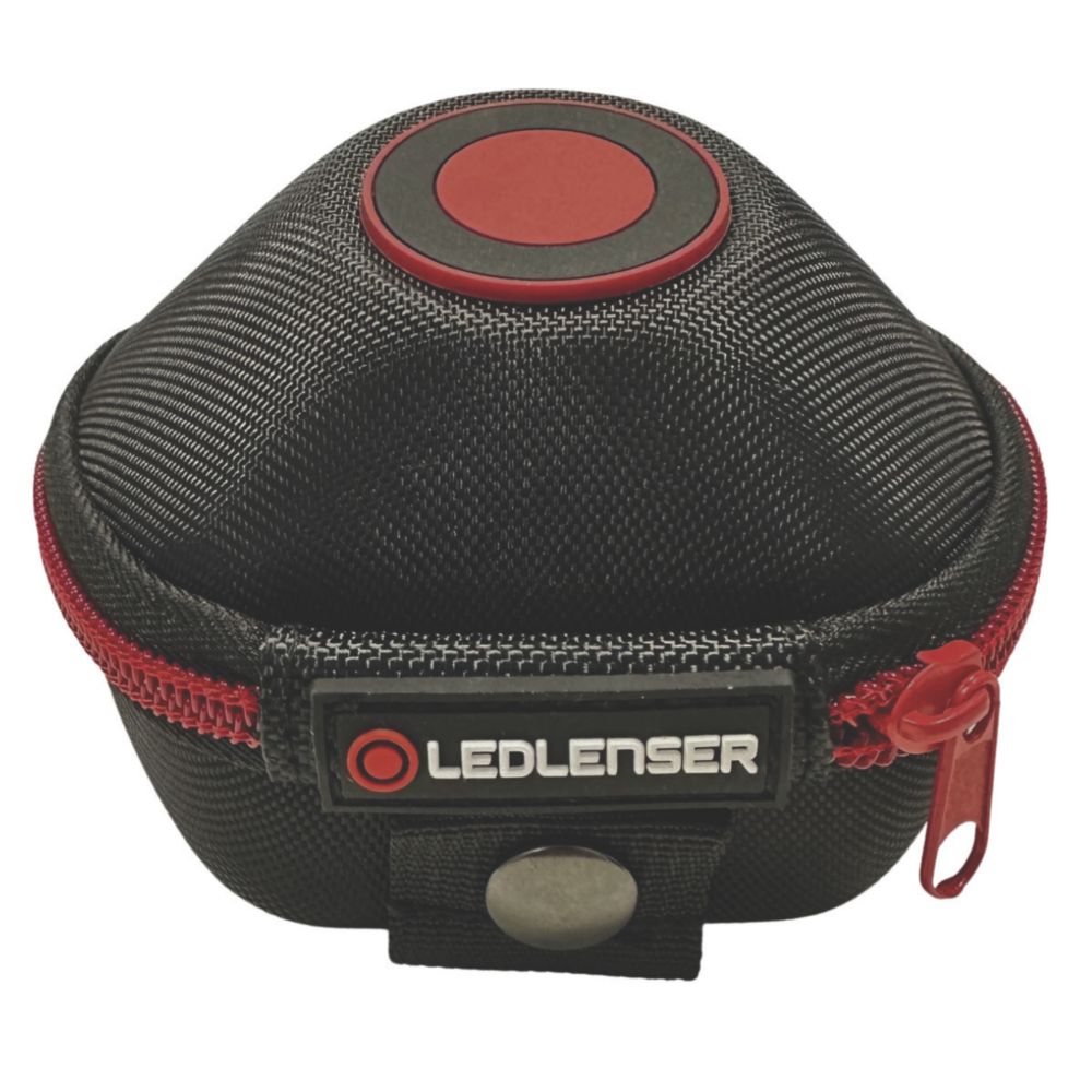 LEDlenser 332 Headlamp Pouch Black & Red - Screwfix
