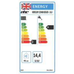 EHC Fusion Mercury 14.4kW Single-Phase Electric Combi Boiler - Screwfix