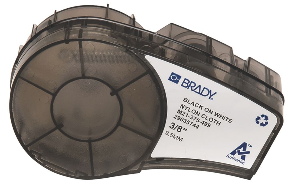 Brady M21-375-499 Nylon Cloth Patch Panel and Labels 9.53mm x 4.88m ...