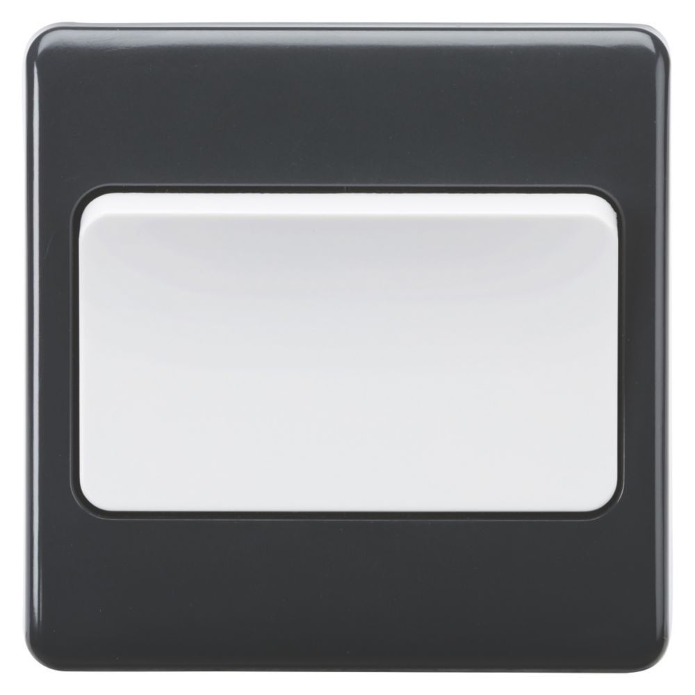 Knightsbridge Part M 10AX 1-Gang Intermediate Switch Anthracite - Screwfix