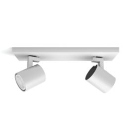 Philips Hue Runner LED Ambiance Double Spotlight White 5W 700lm - Screwfix