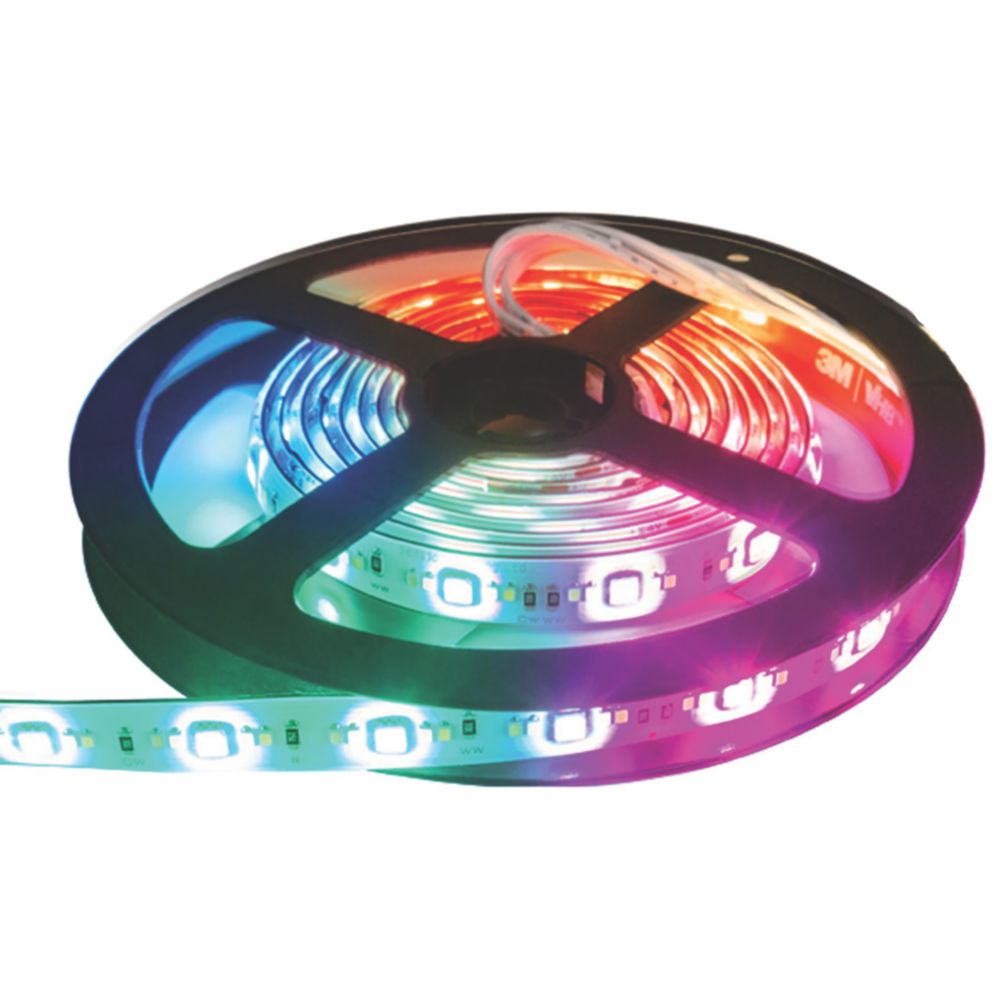 Sensio Flux RGBWW 3m LED Smart Colour Changing Flexible Strip Light 15W ...