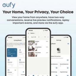 Eufy S120 Rechargeable Battery-Operated White Wireless 2K Outdoor Solar ...