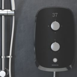 Aqualisa eSense Midnight Black 8.5kW Electric Shower - Screwfix