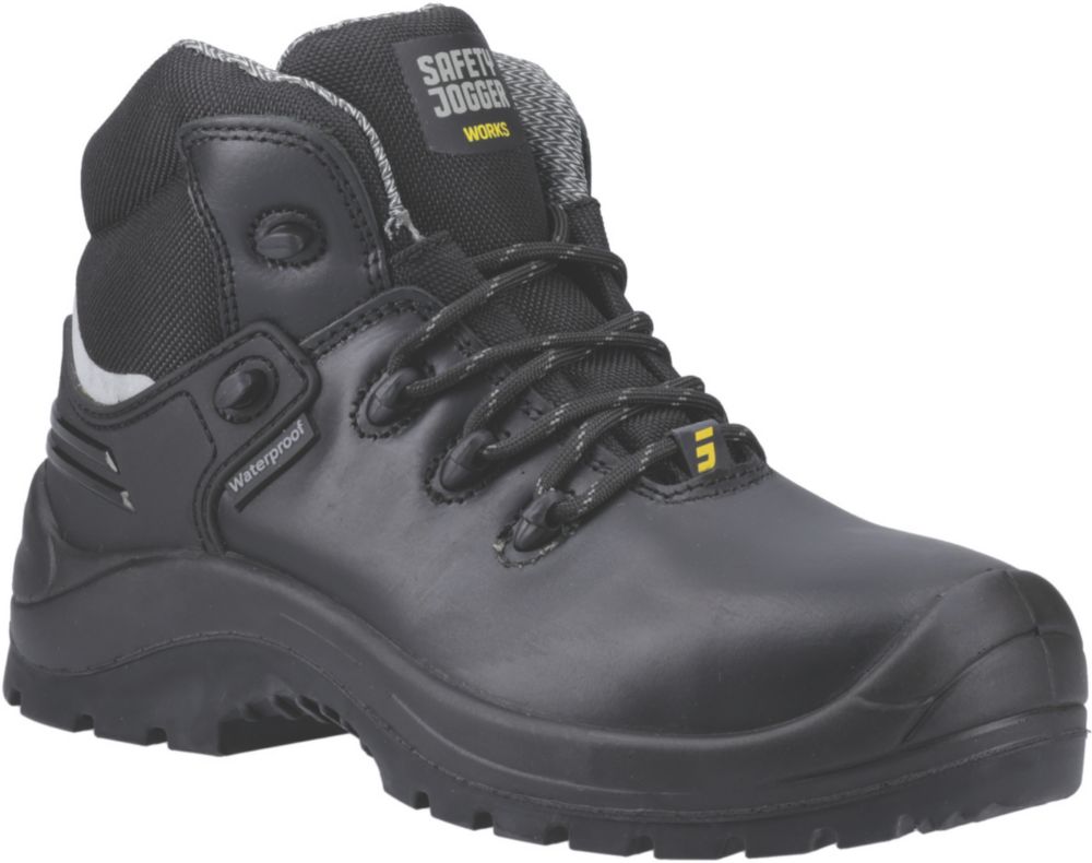 Safety Jogger X430 S3 Size 7 Black Waterproof Safety Boots - Screwfix