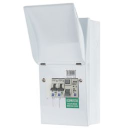 Lewden PRO 5-Module 2-Way Populated Garage Consumer Unit - Screwfix