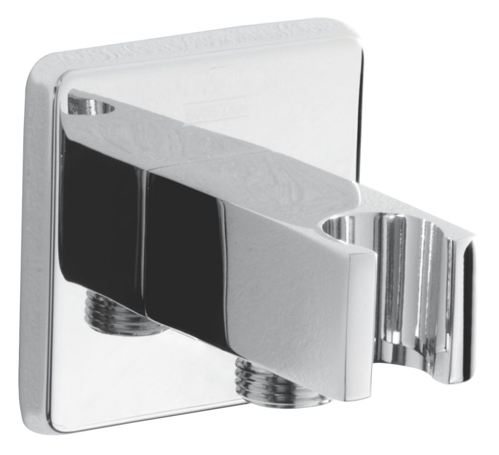 Bristan Easyfit Contemporary Square Shower Wall Outlet with Handset ...
