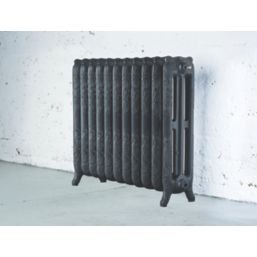 Arroll 760mm x 914mm 5405BTU Pewter Cast Iron 3 Column Radiator - Screwfix